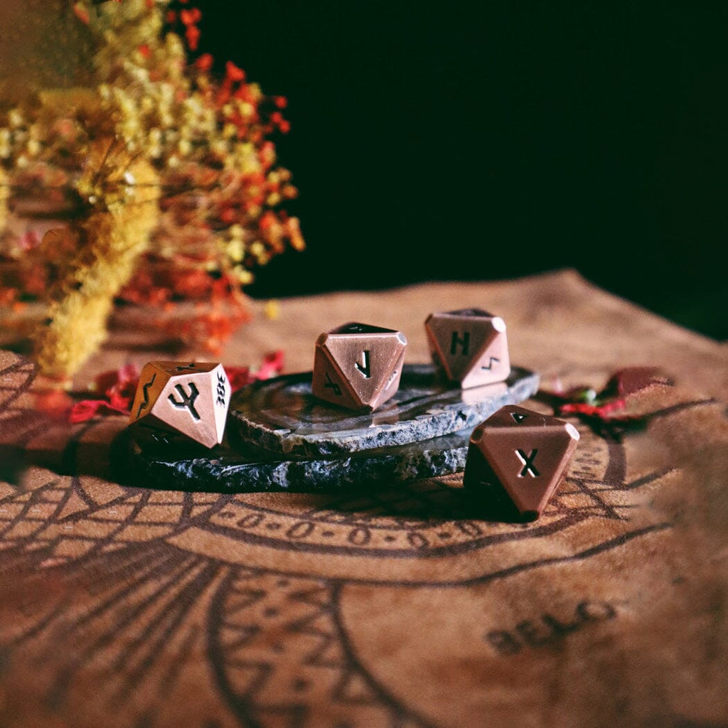 Green Glyphs Grounding Kit | Green Glyhs Pendulum and Rune Dice by James R. Eads – Prisma Visions