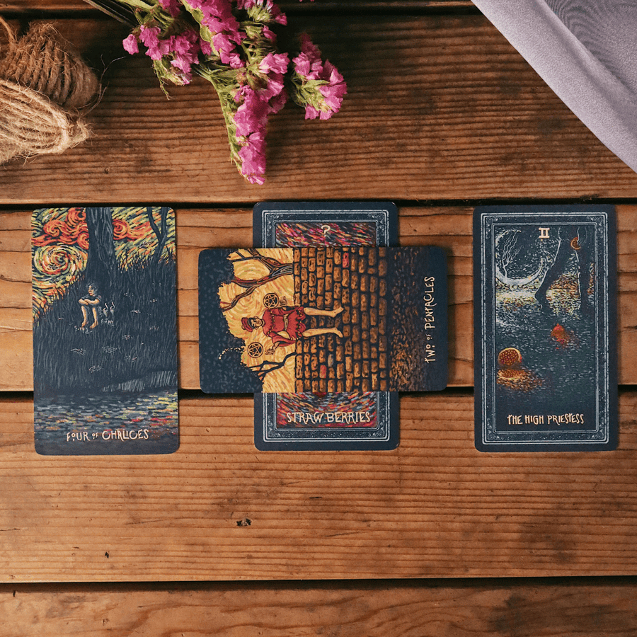 Strawberry Moon Tarot Spread: Overcome Creative Blocks – Prisma Visions