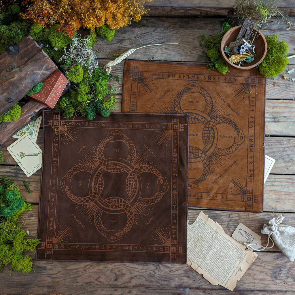 Green Glyphs Casting Cloth | Micromancy, Charm Casting, Pendulum ...