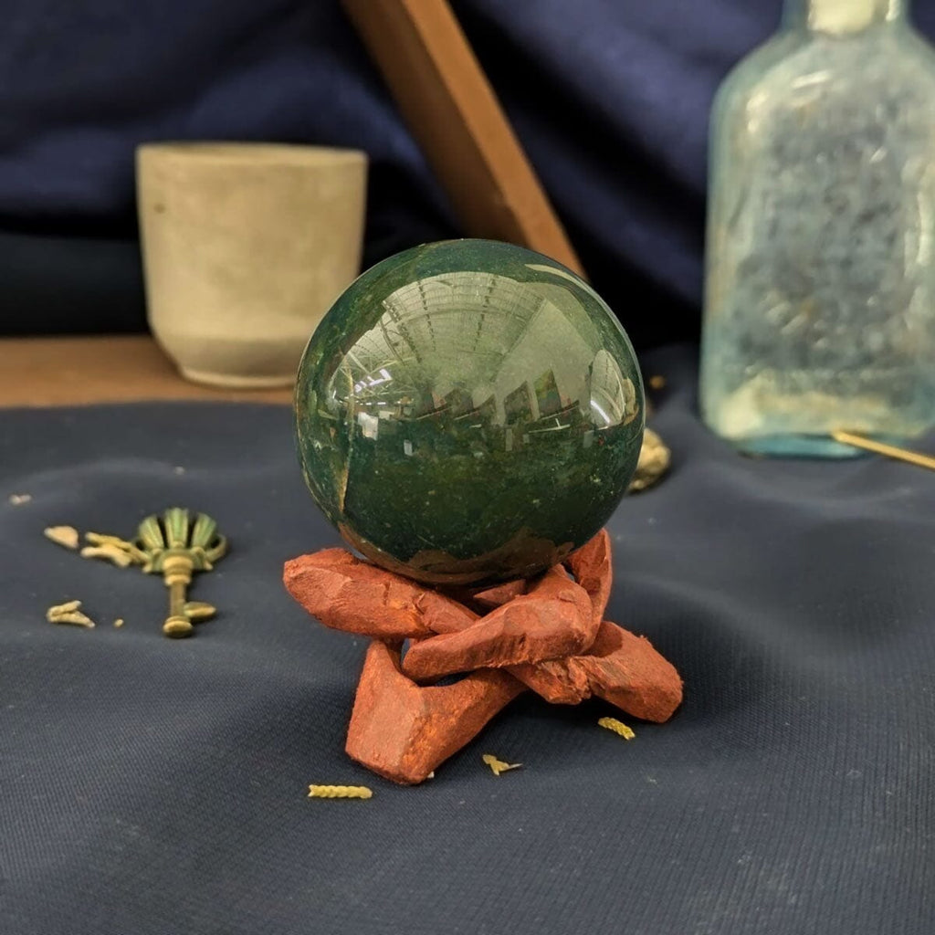 Wooden Sphere Stand – Prisma Visions