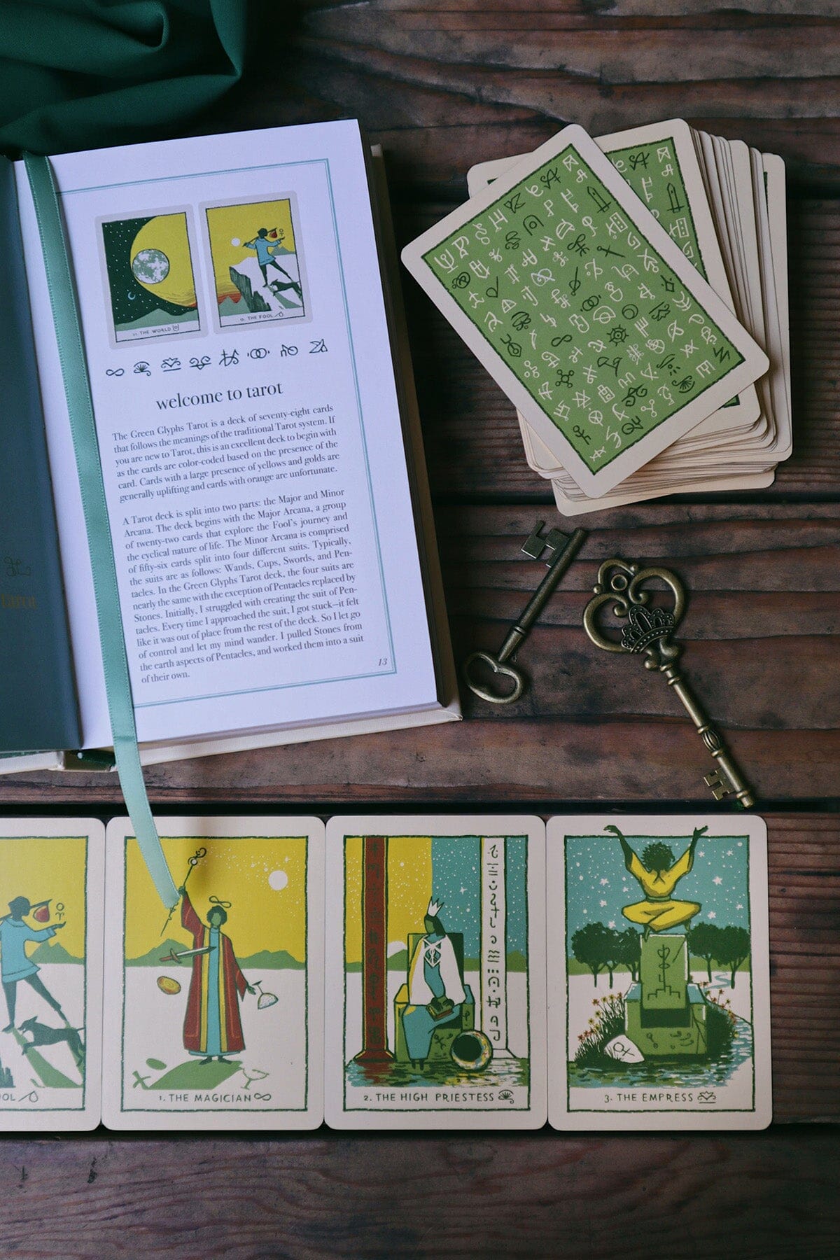 Green Glyphs Runes, Tarot, Oracle, Lenormand and Glossary by James R ...